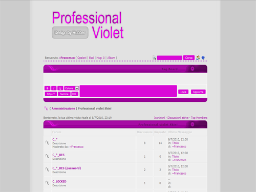 Professional Violet Skin